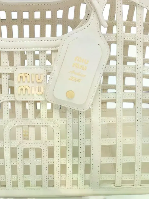 Miu Miu Basket Leather Tote Bag