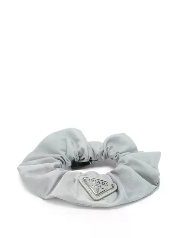 Prada Re-nylon Logo-plaque Hairband - Grey