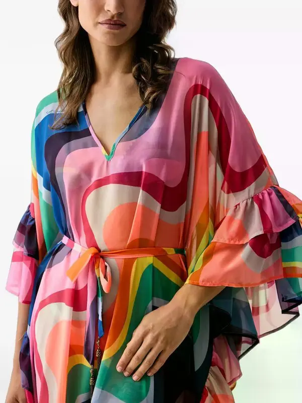 Kurt Geiger Ruffled-trim Beach Cover-up