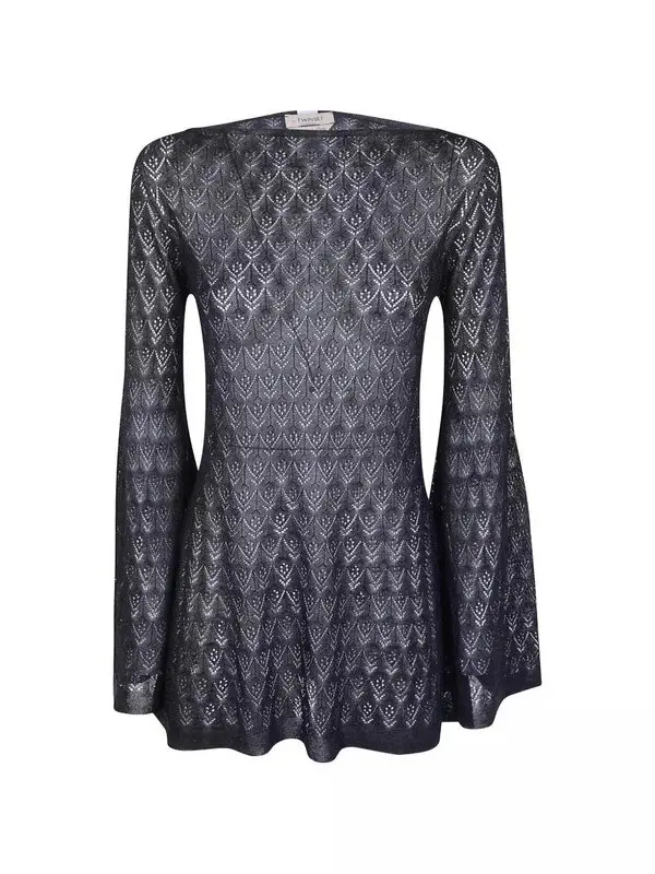 TWINSET Tunic Top With Flared Sleeves