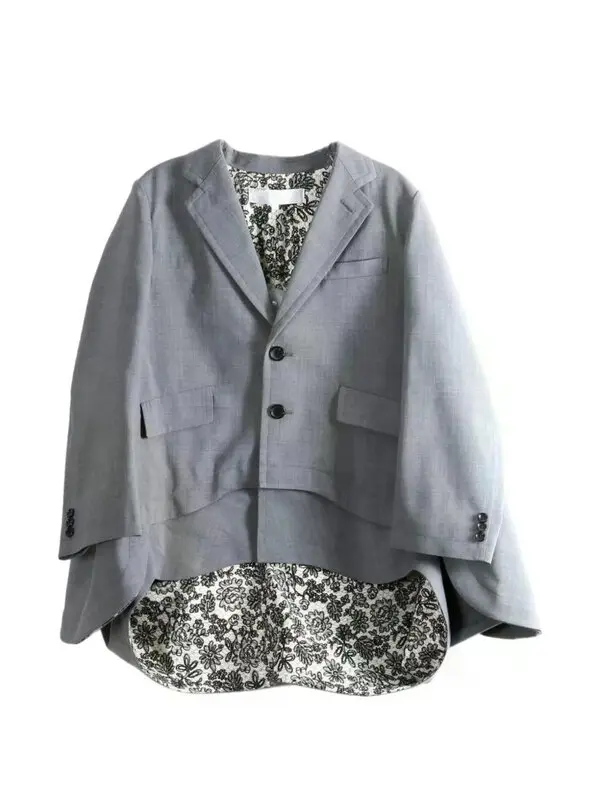 COMME DES GARÇONS TAO Layered-effect Notched-lapel Blazer