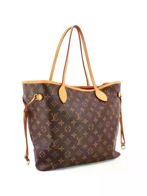LOUIS VUITTON Neverfull Nm Monogram Canvas Mm Tote Bag - Brown