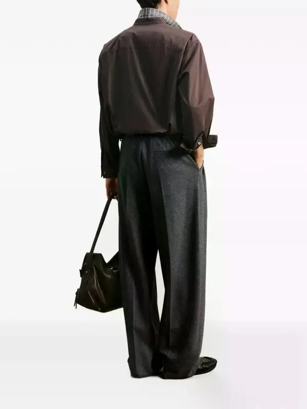 CROQUIS Tie-detail Relaxed-fit Shirt