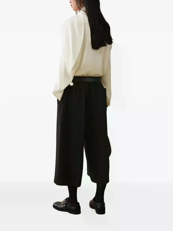 LESS Scarf-collar Long-sleeve Blouse