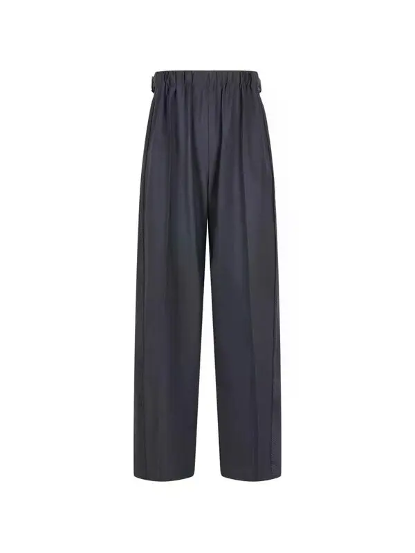 CROQUIS Buckled Side-stripe Straight-leg Trousers