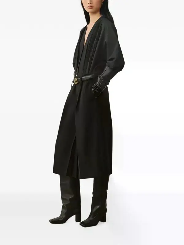 LESS Pleated Dolman-sleeve Shirt