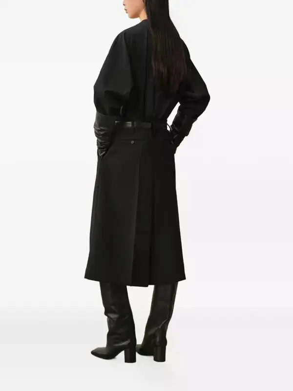 LESS Pleated Dolman-sleeve Shirt