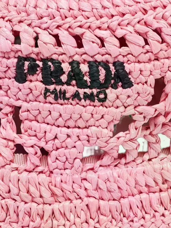 Prada Crochet Logo-embroidered Bucket Hat