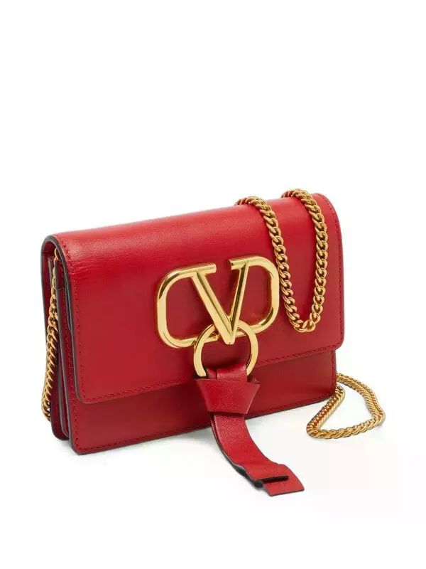 Valentino Garavani Vring Leather Cross Body Bag