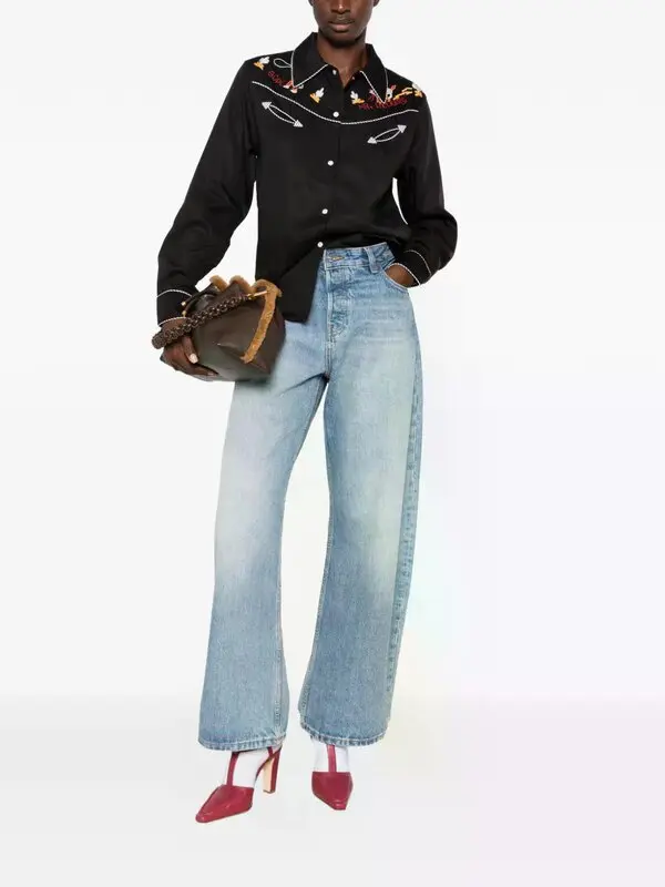BODE Checkers Western Shirt