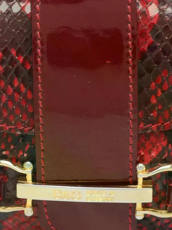 Dolce & Gabbana Snakeskin-embossed Shoulder Bag
