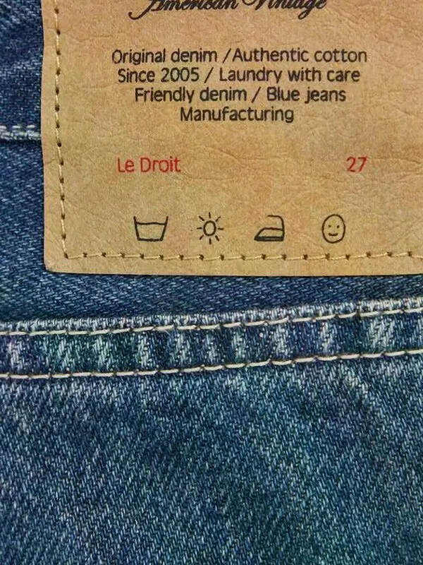 American Vintage Logo-patch Jeans