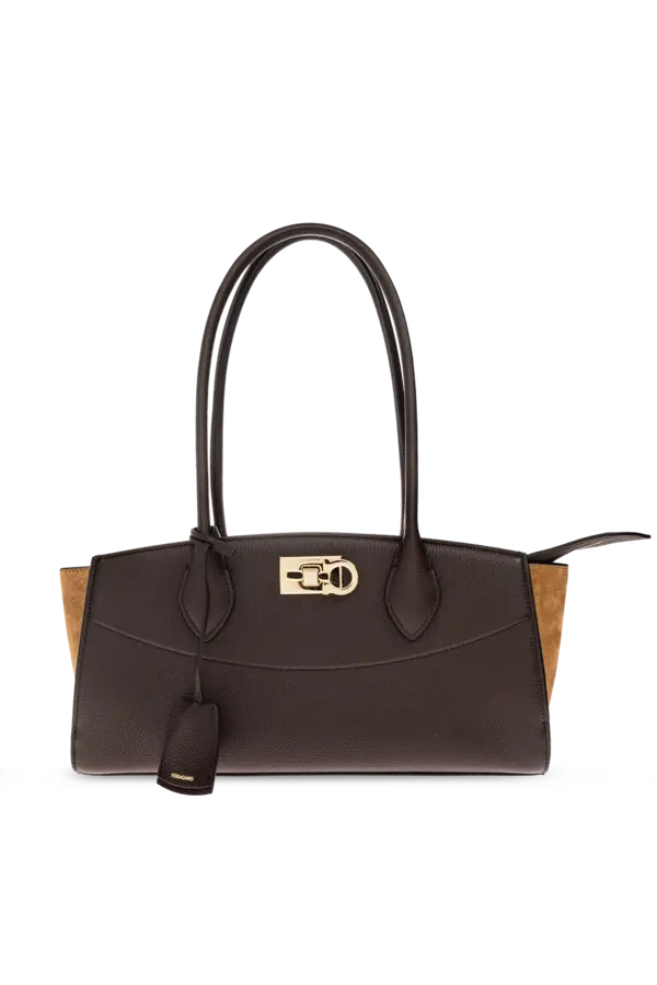 FERRAGAMO Soft’ Bag - Brown