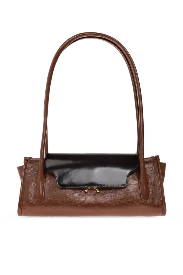 Marni Leather ‘trunkette’ Bag - Brown