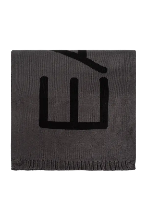 EA7 Scarf With Logo - Grey