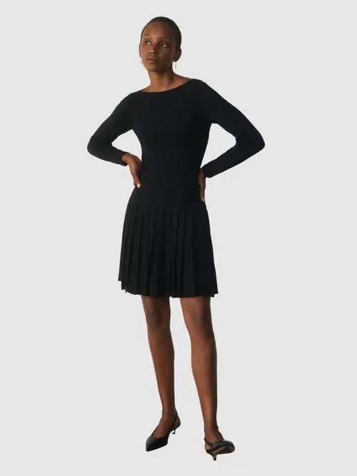 The Fold Rothes Knit Mini Dress