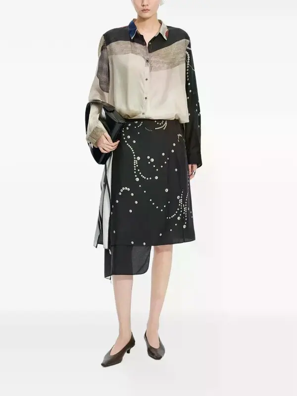 JNBY Pearl-print Silk Shirt