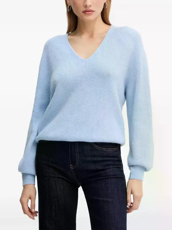 MORGAN V-neck Long-sleeved Sweater