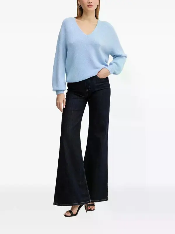 MORGAN V-neck Long-sleeved Sweater