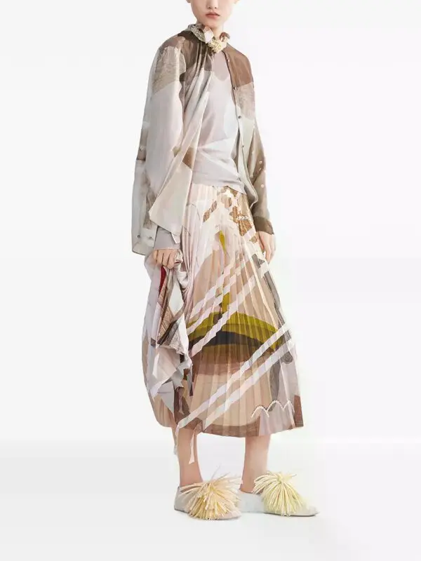 JNBY Pearl-print Silk Shirt