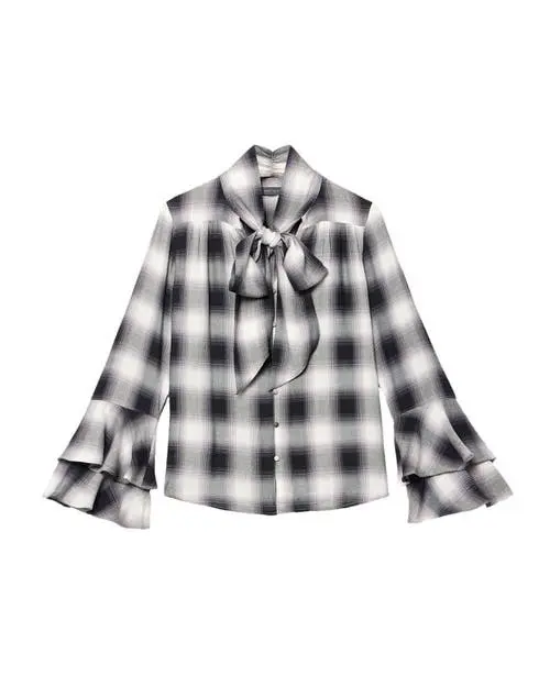 Mint Velvet Check Blouse