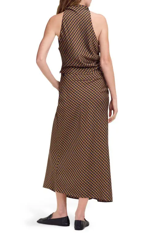 A.L.C. Jean Gingham Midi Skirt