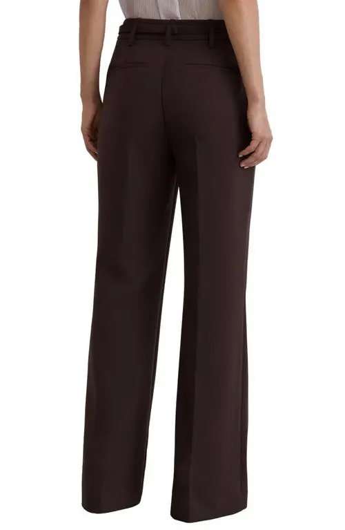 REISS Leona Wide Leg Pants - Grape