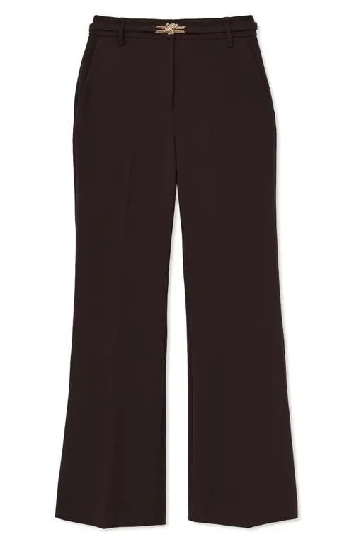 REISS Leona Wide Leg Pants - Grape