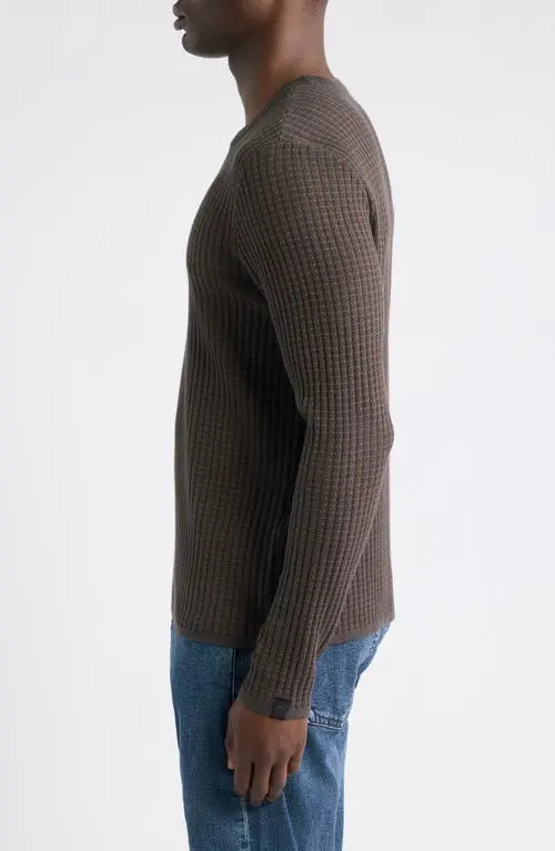 Rag & Bone Harvey Cotton Blend Sweater - Stonewall