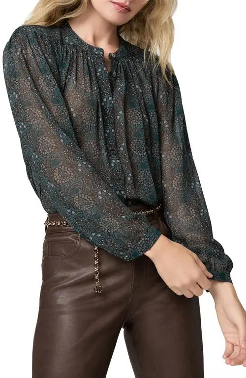 Paige Suri Floral Silk Button-up Shirt