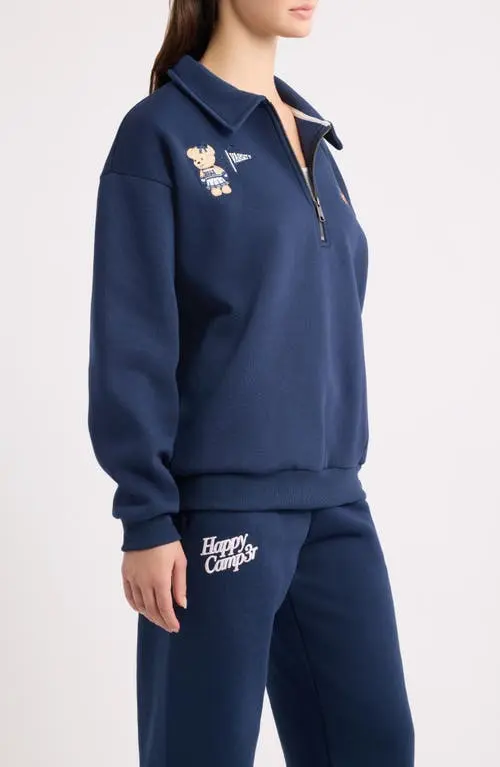 HAPPY CAMP3R Varsity Graphic Quarter Zip Pullover