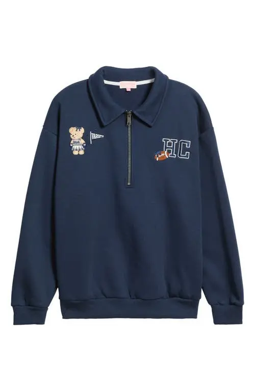 HAPPY CAMP3R Varsity Graphic Quarter Zip Pullover