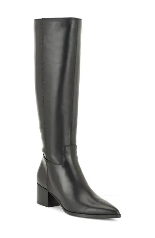 Nine West Bridgit Faux Leather Knee High Boot