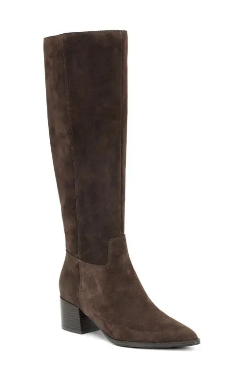 Nine West Bridgit Faux Leather Knee High Boot - Dbr01