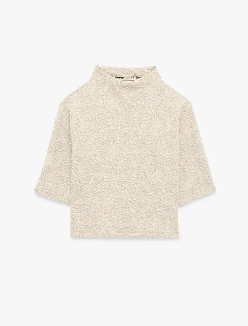 Koton High Neck Short Sleeve T-shirt