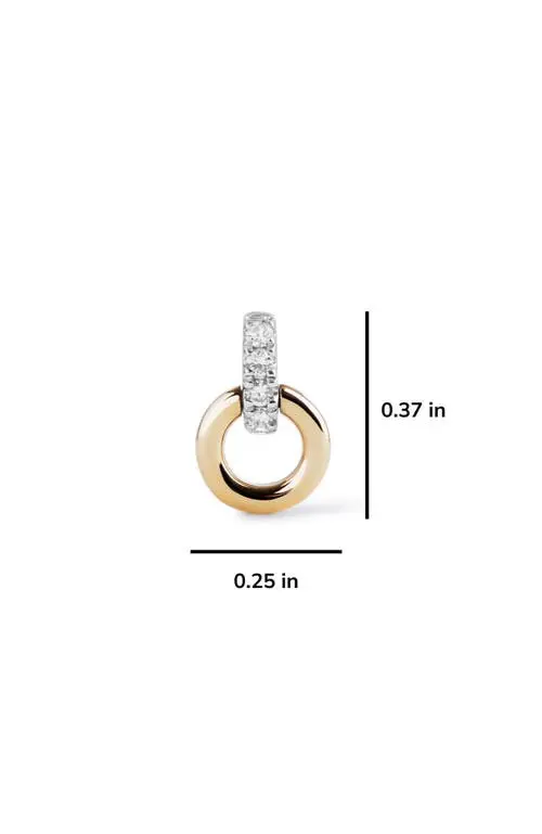 ANA LUISA Solid Yellow Golddiamond Links Studs