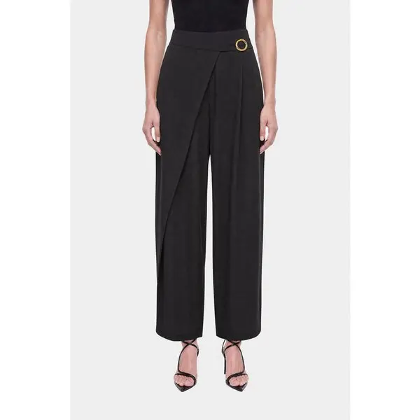 NOCTURNE Accessory Detail Straight Leg Trousers - Black