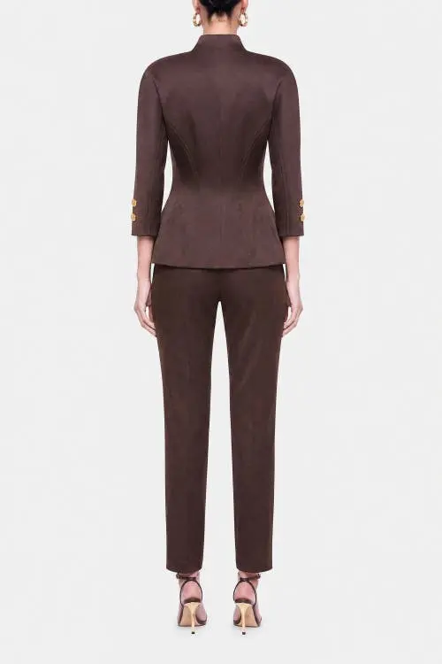 NOCTURNE Boned Stand Collar Jacket