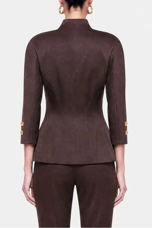 NOCTURNE Boned Stand Collar Jacket