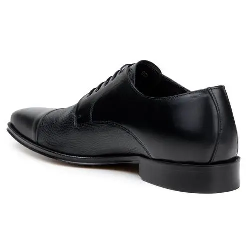 BELVEDERE Alexander Cap Toe Derby - Black