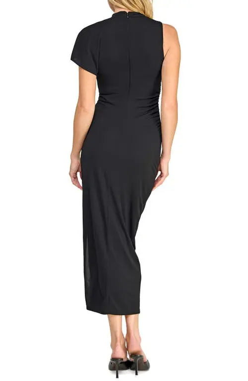 SOCIALITE Ruched Asymmetric Maxi Dress