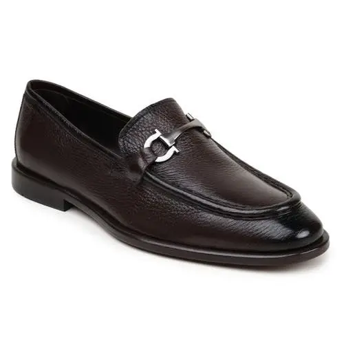 BELVEDERE Emilio Horsebit Loafer - Chocolate Brown
