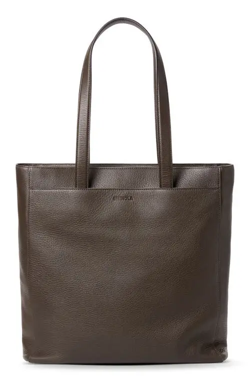 Shinola Canfield North-south Pebbled Leather Tote