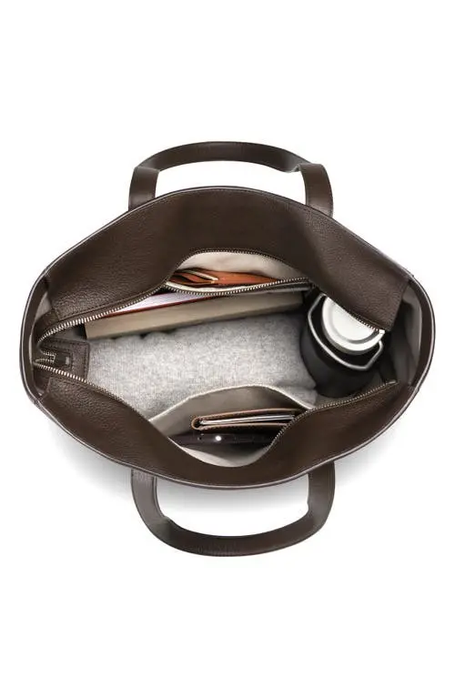 Shinola Canfield North-south Pebbled Leather Tote