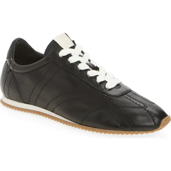 TOTEME Flex Leather Sneaker - Black