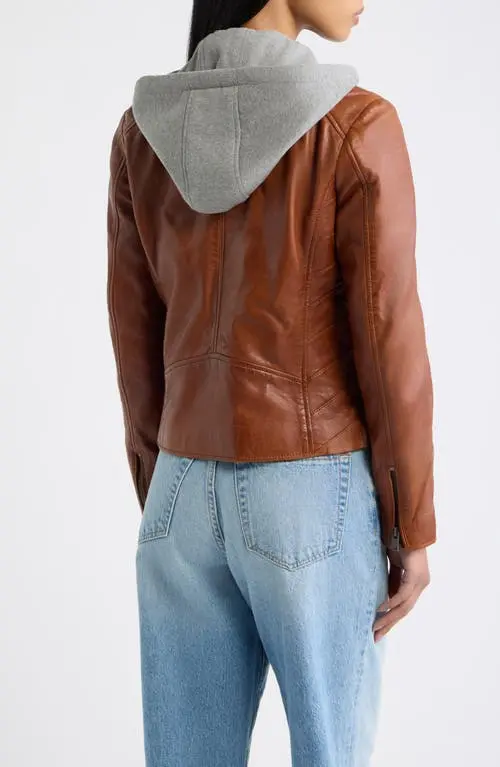 Mauritius Alva Leather Jacket With Hood