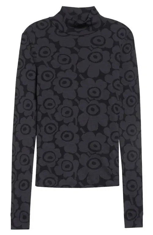 Marimekko Unikko Vilpotus Wool Turtleneck Top