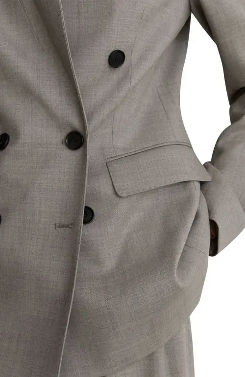 REISS Darcy Wool Blend Double Breasted Blazer