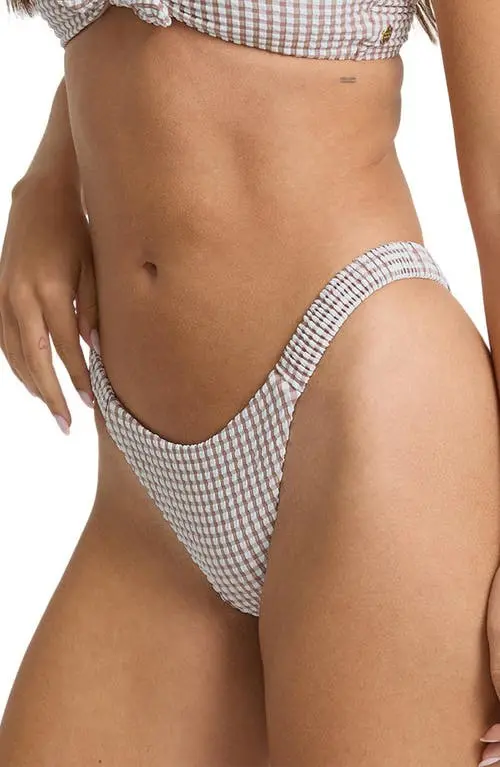 BILLABONG Mini Wave Check Sunni Scrunched Bikini Bottoms