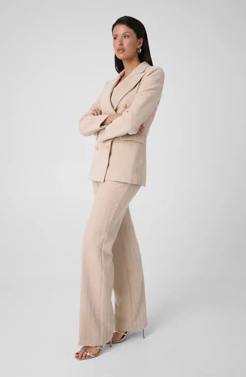 MARCIANO Lille Double Breasted Blazer - Light Oak Multi